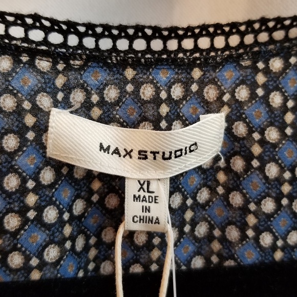 Max Studio | Dresses | Max Studio New With Tags Nwt Blue And Black ...